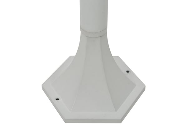 Lyktstolpar för trädgård 6 st E27 110 cm aluminium vit - Belysning ...