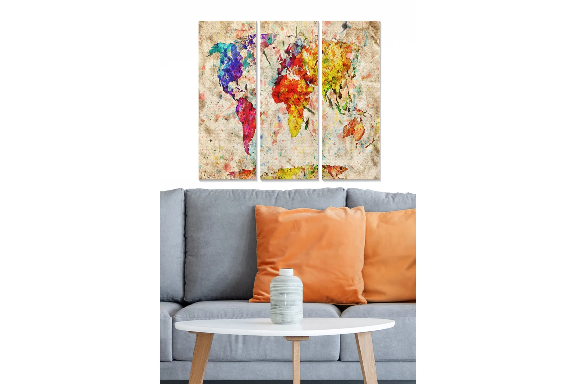 CANVASTAVLA Map 3-pack Flerfärgad 20x50 cm - Inredning & dekor - Black ...