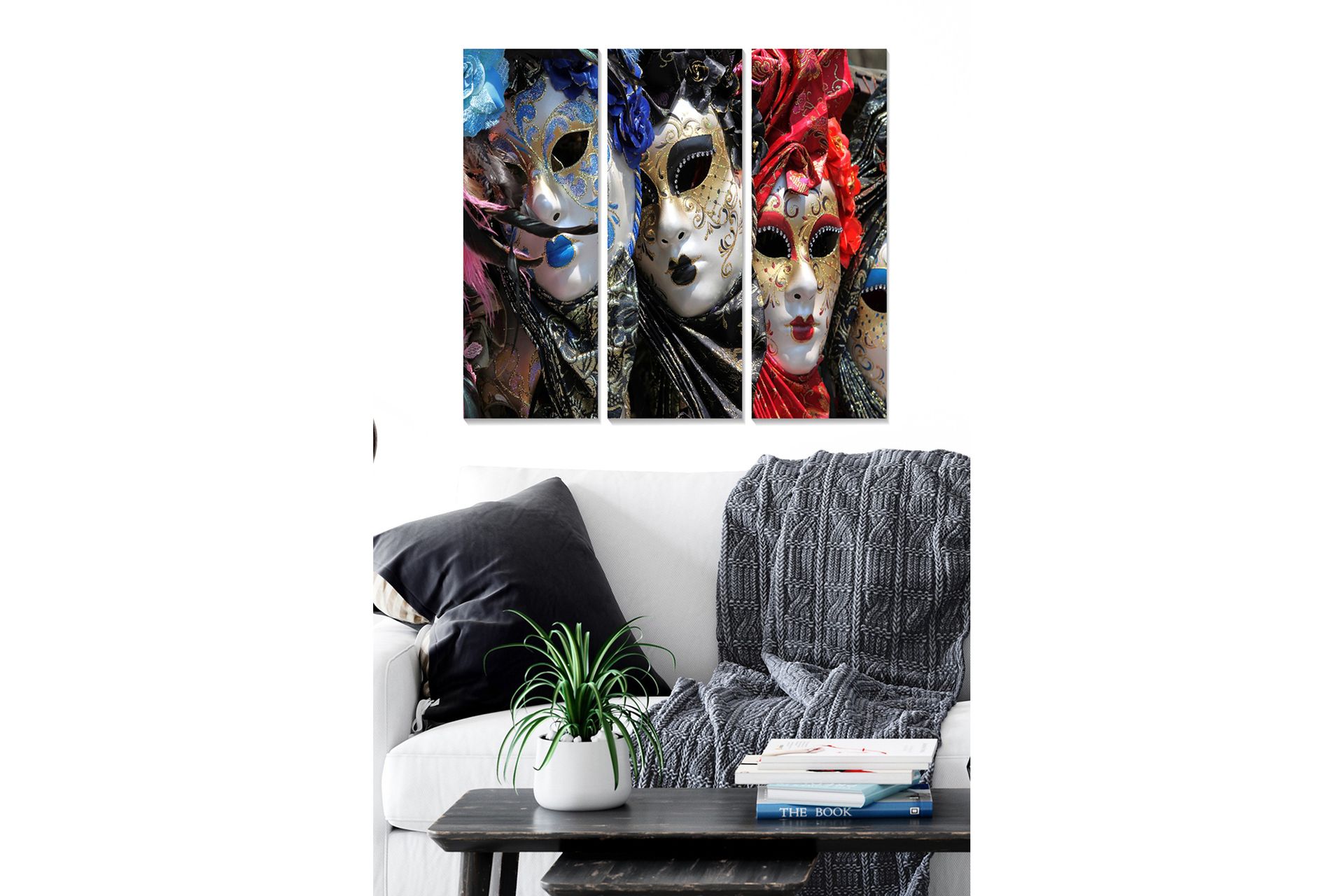 Tavla Abstract 3-Pack Flerfärgad 20X50 - Inredning & dekor - Furniturebox
