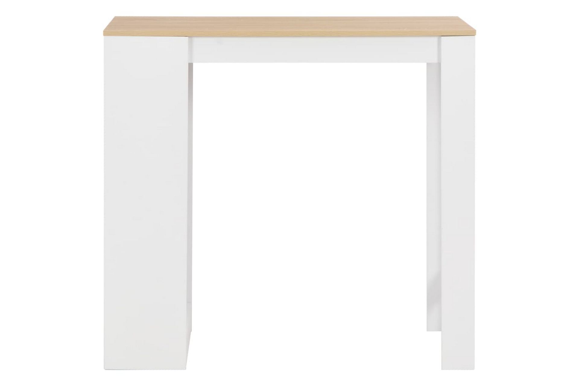Barbord med hylla vit 110x50x103 cm - Möbler - Furniturebox