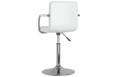 Barstol vit konstläder - Möbler - Furniturebox