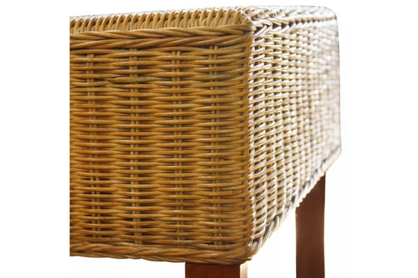 Matstolar 6 st brun äkta rotting - Möbler - Furniturebox