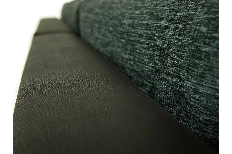 LEUAN MINI 3-sits Hörnbäddsoffa Läder/Grön - Möbler - Furniturebox