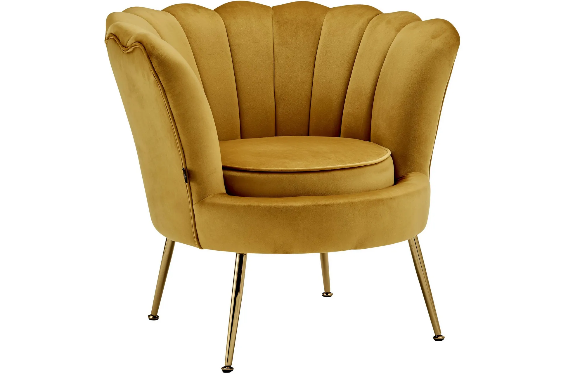 LADJA Loungefåtölj Guld - Möbler - Furniturebox