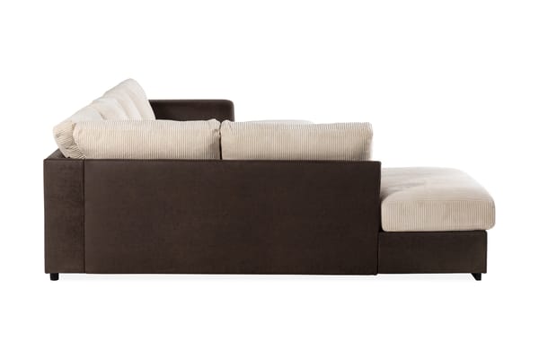 AUSTIN U-Soffa Divan Höger Beige/Brun - Möbler - Black Friday ...