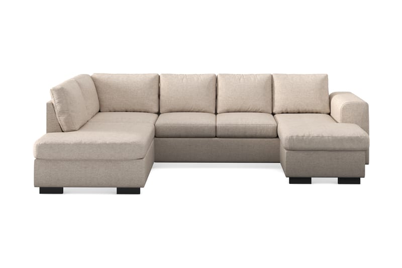 CONNECT U-soffa Large med Divan Vänster Beige - U-soffor - Furniturebox