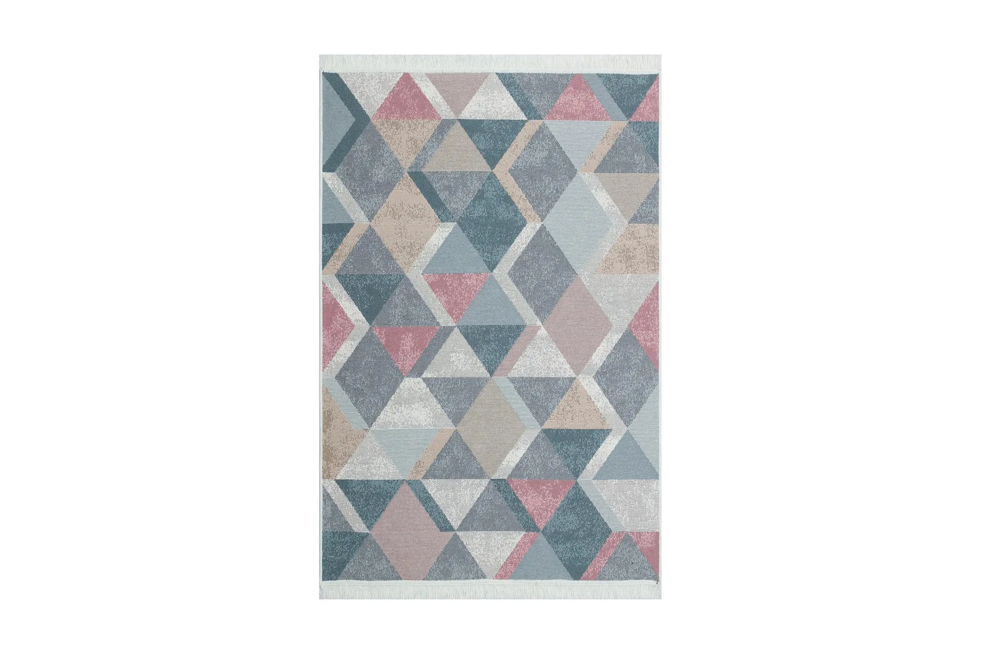 CALEBAN Matta 160x230 cm Blå/Rosa/Beige/Grå/Bomull - Textilier & mattor ...