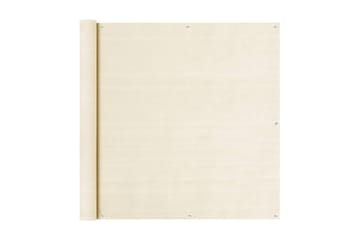 Balkongskärm blå och vit 120x600 cm HDPE - Utemöbler - Furniturebox