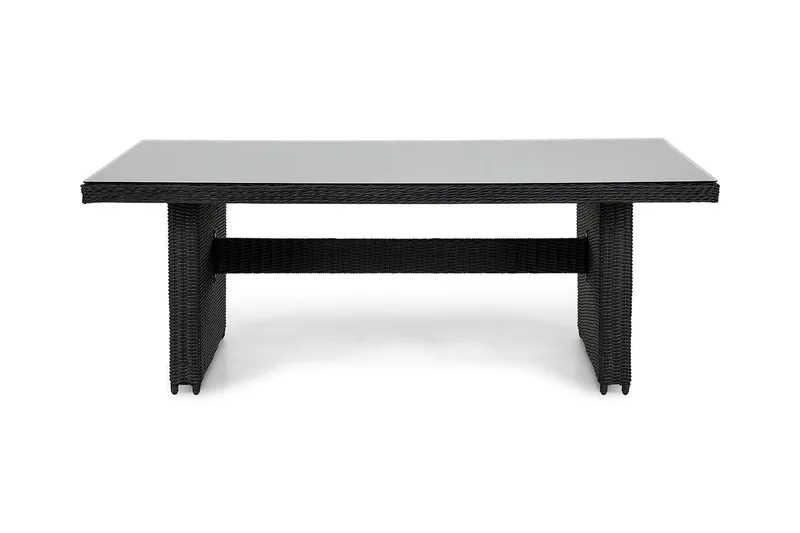 MARCUS Matbord 200x100 cm Svart - Utemöbler - Furniturebox
